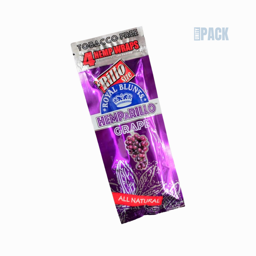 Grape - Royal Blunts Hemparillo Wraps 4 Pack (15 Packs in Box) – UNITY PACK